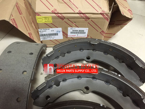 04494-36300,Genuine Toyota Coaster Brake Shoe